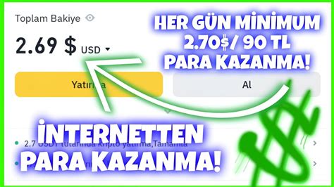 Yeni Site Minimum Günlük 2 70 90TL Para Kazan Ödeme Kanıtlı