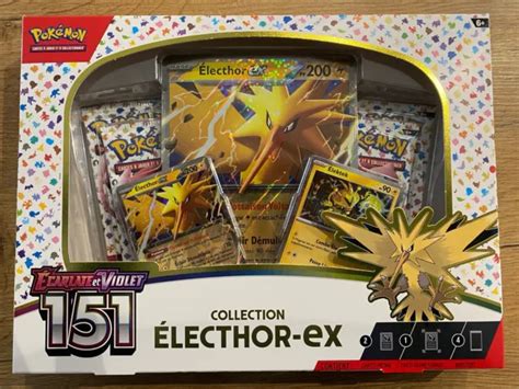 CARTE POKÉMON Coffret Pokémon Electhor EX 151 Ecarlate et Violet