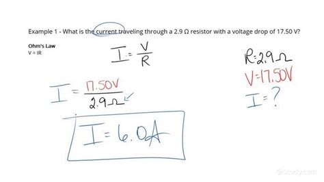 How To Find The Current In A Resistor Using The Potential Difference