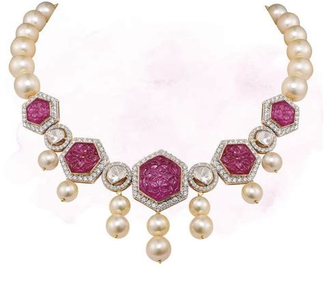 High Jewelry Beaded Jewelry Gold Jewelry Diamond Necklace Pearl