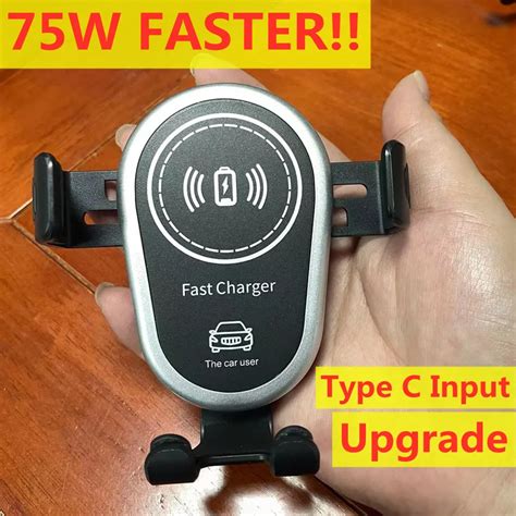 75w Carregador De Carro Sem Fio Suporte Do Telefone Suporte Para O