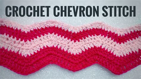 Crochet Chevron Ripple Zig Zag Wave Stitch Pattern Tutorial