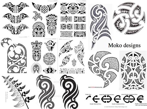A Bunch Of Moko Tatuaje Maori Maori