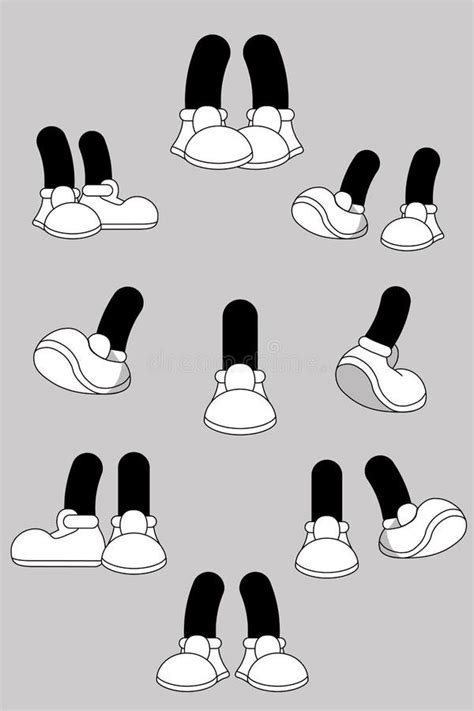 Colecci N De Piernas De Dibujos Animados Ilustraci N Del Vector