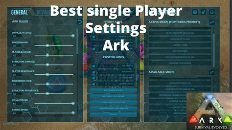 Best Single Player Settings Ark YouTube