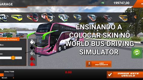 ENSINANDO A COMO COLOCA SKIN NO WORLD BUS DRIVING SIMULATOR fácil e