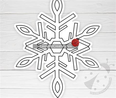 Sagome Fiocchi Di Neve Per Decorazioni Lavoretti Creativi