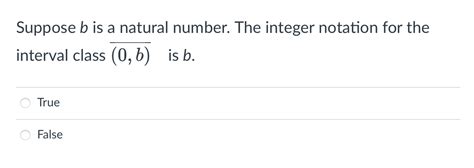solved suppose b is a natural number the integer notation