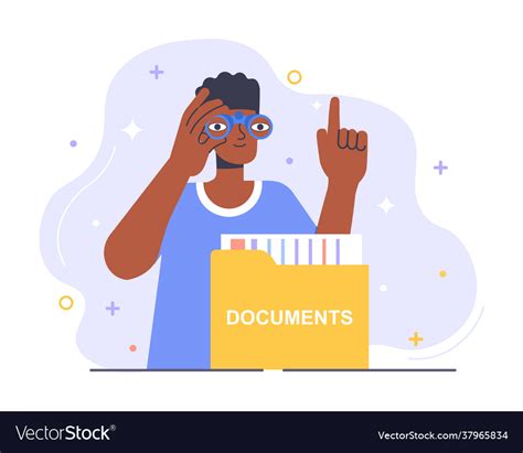 Document Archiving And Storage Royalty Free Vector Image