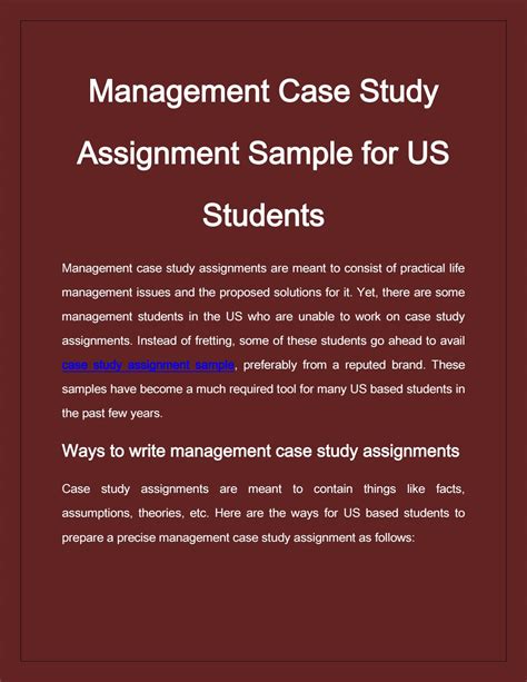 Case Study Assignment Sample On MyAssignmenthelp By Bella Jackson