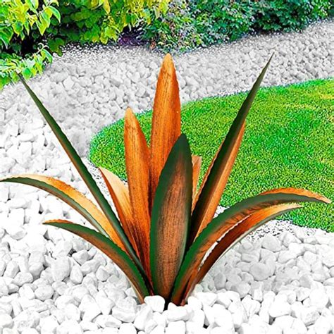 Cubilan Metal Agave Yard Art Tequila Rustic Garden Sculpture Statue