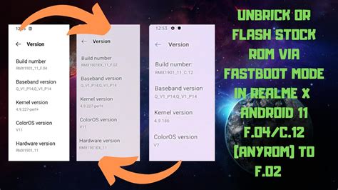 How To Unbrick Flash Stock Rom Via Fastboot Mode In Realme X Android