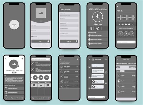 App Wireframe Template Free