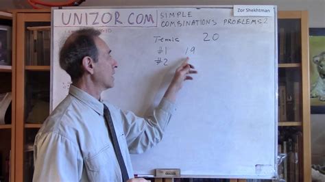 unizor combinatorics simple combinations problems 2 youtube