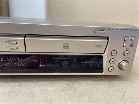 Sony RCD W500C CD Compact Disc Recorder 5 Disc Changer Rare Fully
