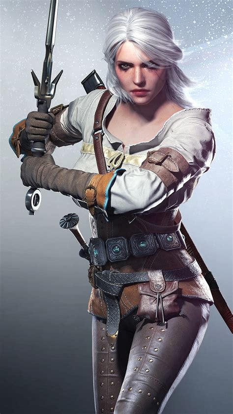 Ciri The Witcher 3 Wild Hunt Video Games Fantasy Girl Sword