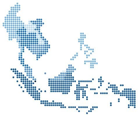 Mapa De Asia Sudoriental Con Puntos Circulares 13079266 PNG
