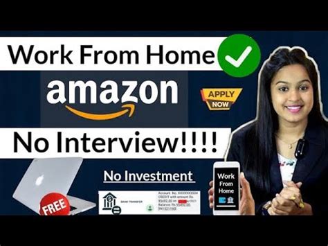 Amazon Work From Home Job Without Interview For Freshers No