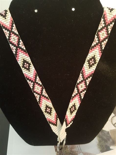 Pink Lanyard Bead Loom 35 Inches Beaded Lanyards Loom Beading
