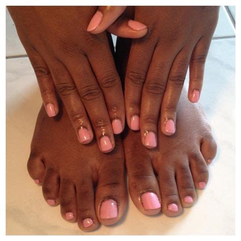 Gel Polish Manicure And Gel Polish Pedicure Feet Nails Gel Polish