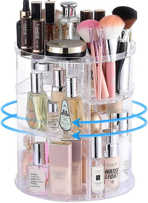 Organizador De Maquillaje Giratorio Organizador De Tocador Tocador