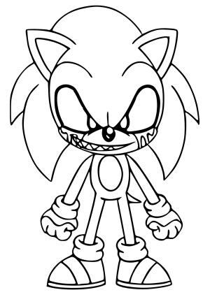 Dibujos De Sonic Exe Para Colorear Vsun