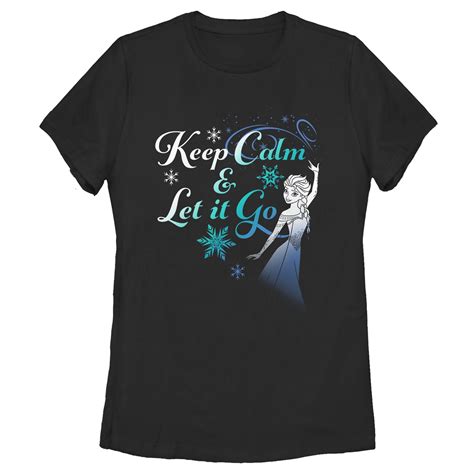 Disney Frozen Women S Frozen Elsa Keep Calm T Shirt Walmart