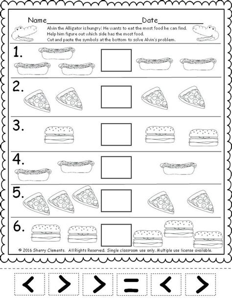 Greater Than Less Than Free Printable Worksheets
