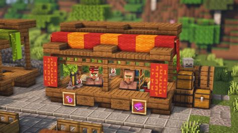 Minecraft How To Build A Market Stall YouTube