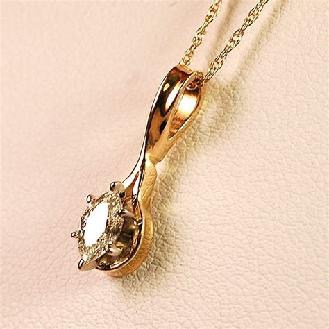 Marquise Cut Diamond Pendant Stellor Custom Jewelry