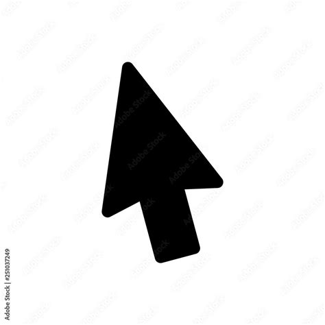 Click Icon Vector Cursor Icon Computer Mouse Click Cursor Black Arrow