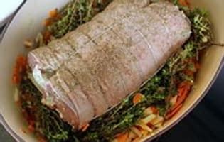 Selle d agneau farcie à la farce mousseline de veau aux herbes