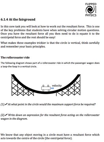 Circular Motion Flipped Around Physics Worksheets Library