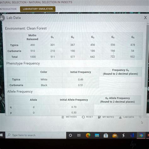 Calculate Phenotype Frequencies In 5th Generation Record In Lab Data