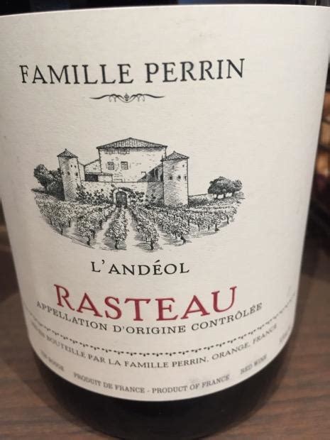 2016 Famille Perrin Perrin Fils Rasteau L Andéol France Rhône