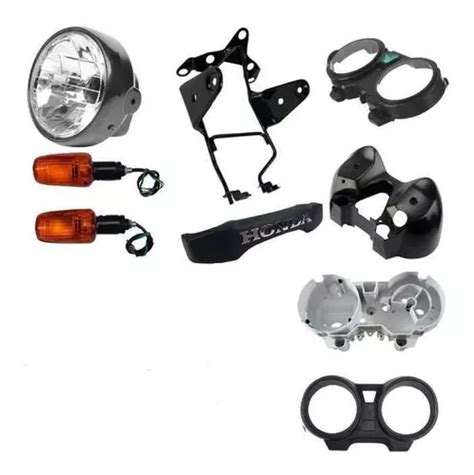 Kit Frente Fan 150 Mix Farol Aranha Pisca Carcaça Painel Emb