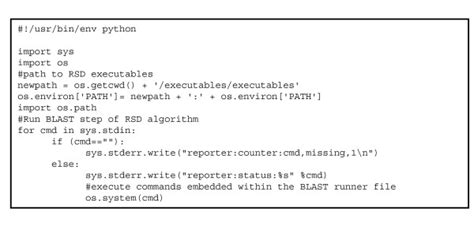Example Of The Mapper Program Used To Run The BLAST And Ortholog