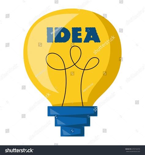 Drawing Idea Light Bulb Concept Creative Stock Vector Royalty Free