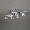 Plaf N Grande Cromo Cristal Cuadrax Luces La Casa De La L Mpara