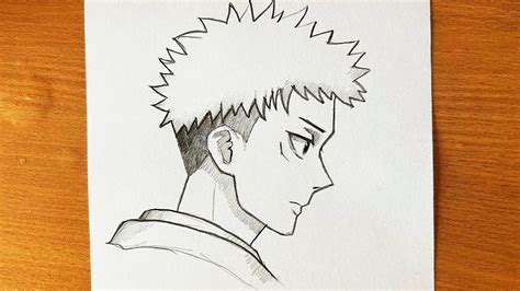 How To Draw Itadori Yuji Pencil Sketch For Beginners Youtube