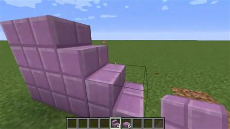 Minecraft How To Make Purpur Stairs And Slabs Youtube