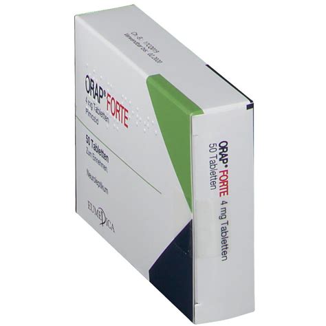 Orap Forte 4 Mg 50 St Mit Dem E Rezept Kaufen Shop Apotheke