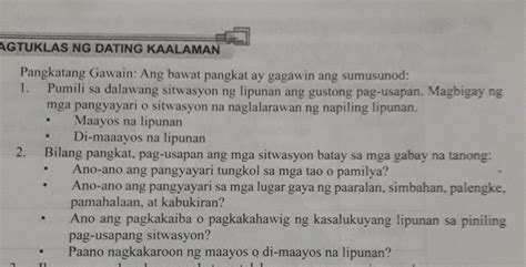 Paki Sagot Po Ng MAAYOS Please Deadline Na Kasi Po Bukas Eh Brainly Ph
