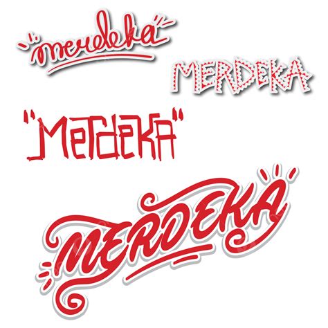 Merdeka Vector Art PNG Merdeka Font Merdeka Hutri Indonesia PNG