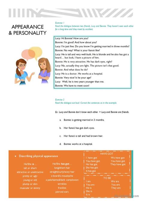 Appearance Reading English Esl Worksheets Pdf Doc