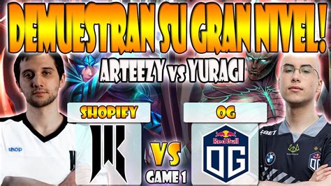 Og Vs Shopify Rebellion Bo Game Arteezy Mikey Vs Bzm Yuragi