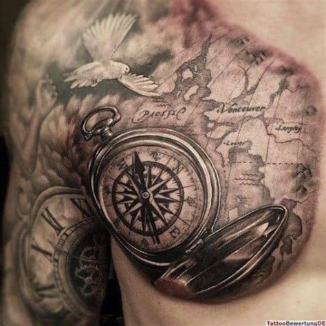 Tatuagem de Bússola O que Significa Dicas Mais de 60 Inspirações