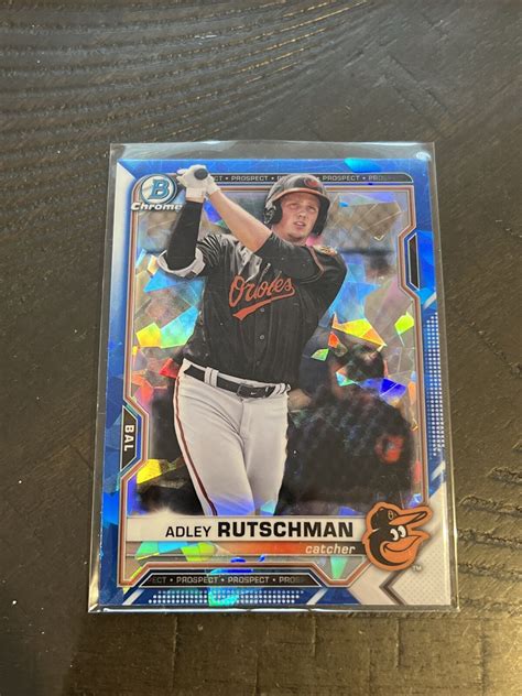 ADLEY RUTSCHMAN 2020 Bowman Chrome Sapphire BCP 121 REFRACTOR RC