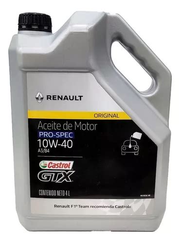 Aceite para motor Castrol semi sintético 10W 40 para motos y