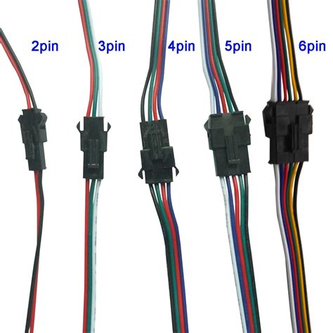3 Pin JST SM Plug Male To Female Wire Cable Connector 5 Pair 3pin